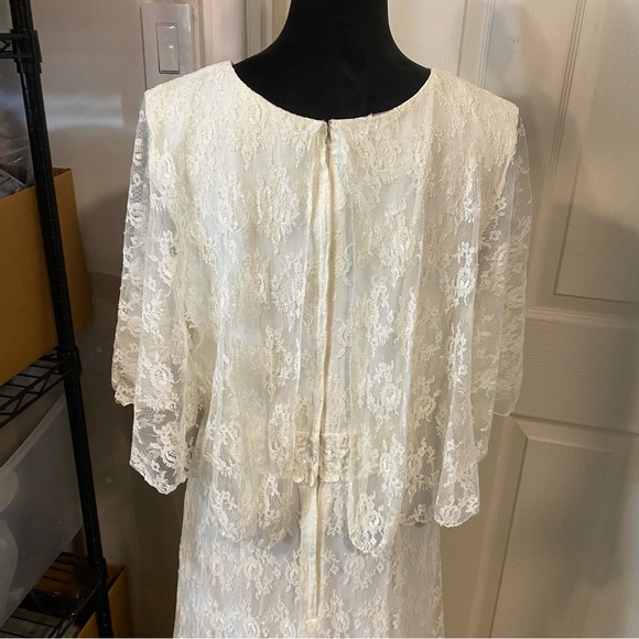 Mike Benet | Dresses | Mike Benet Wedding Dress Women 8 Boho Lace Cream ...